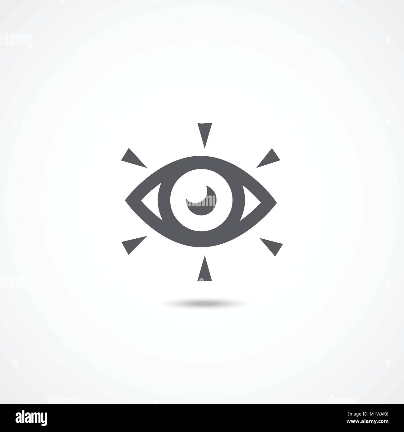 Vision icon on white Stock Vector Image & Art - Alamy