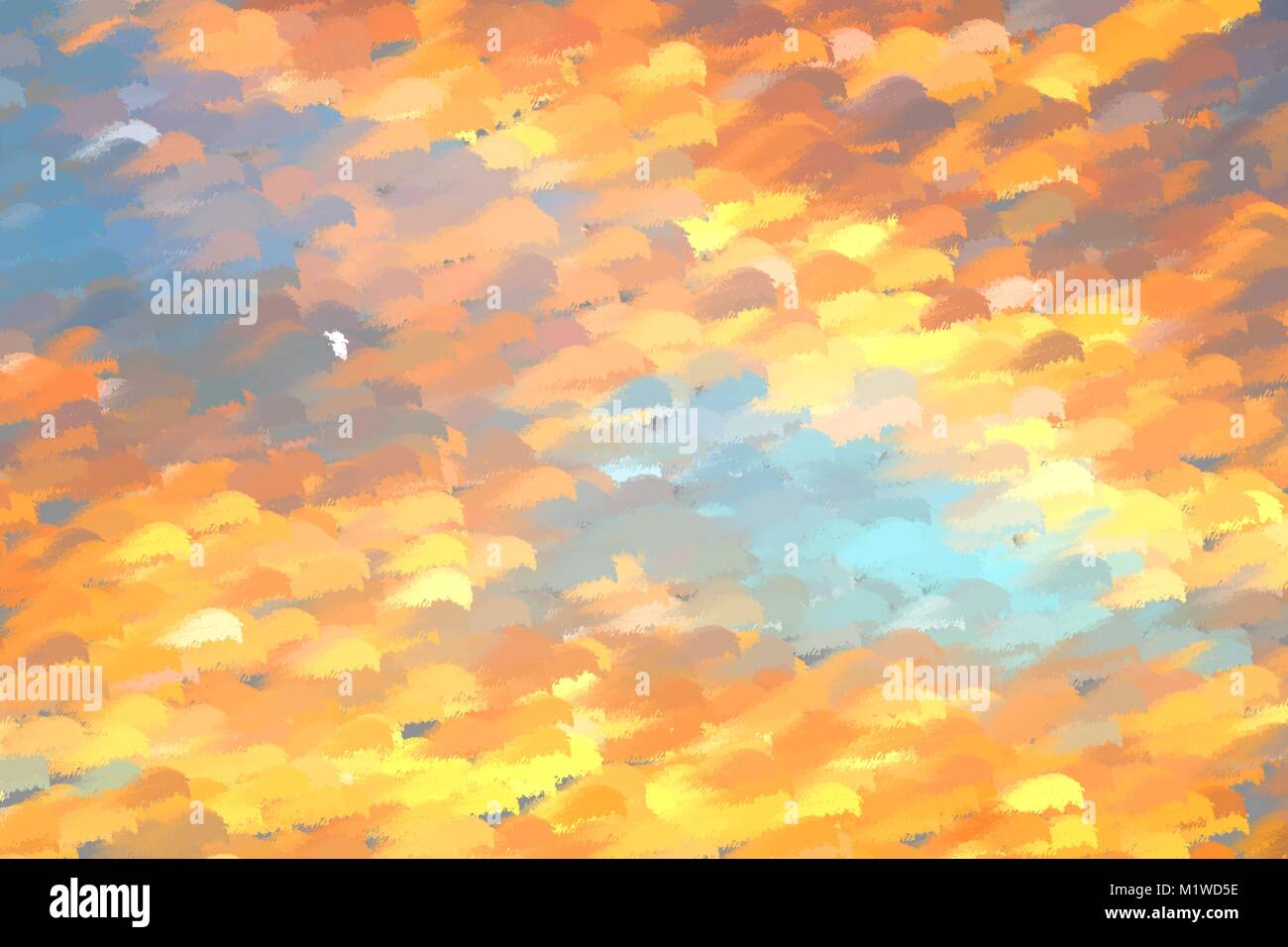 Abstract blue and orange digital painted pattern background Stock Photo ...