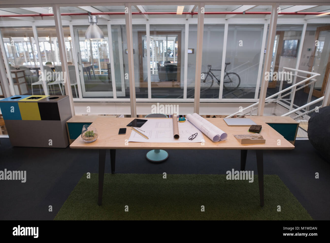 Empty conference room in office Stock Photo - Alamy