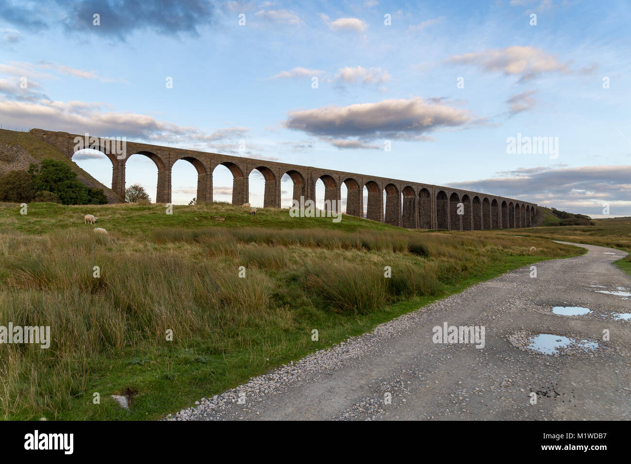 The Ribblehead Viaduct on the Settle-Carlisle Railway, near Ingleton in ...