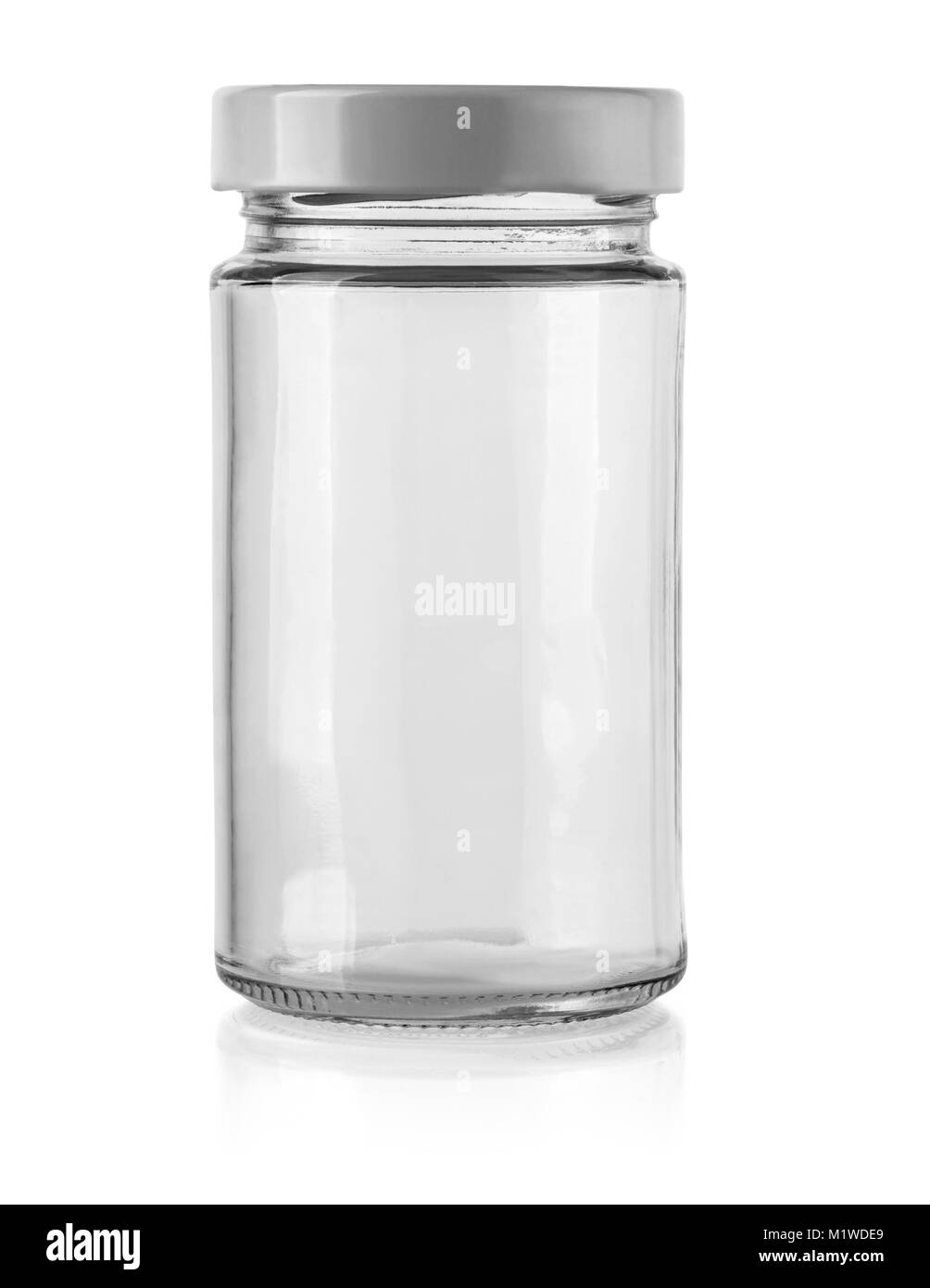 glass jar isolated on white with clipping path Stock Photo - Alamy