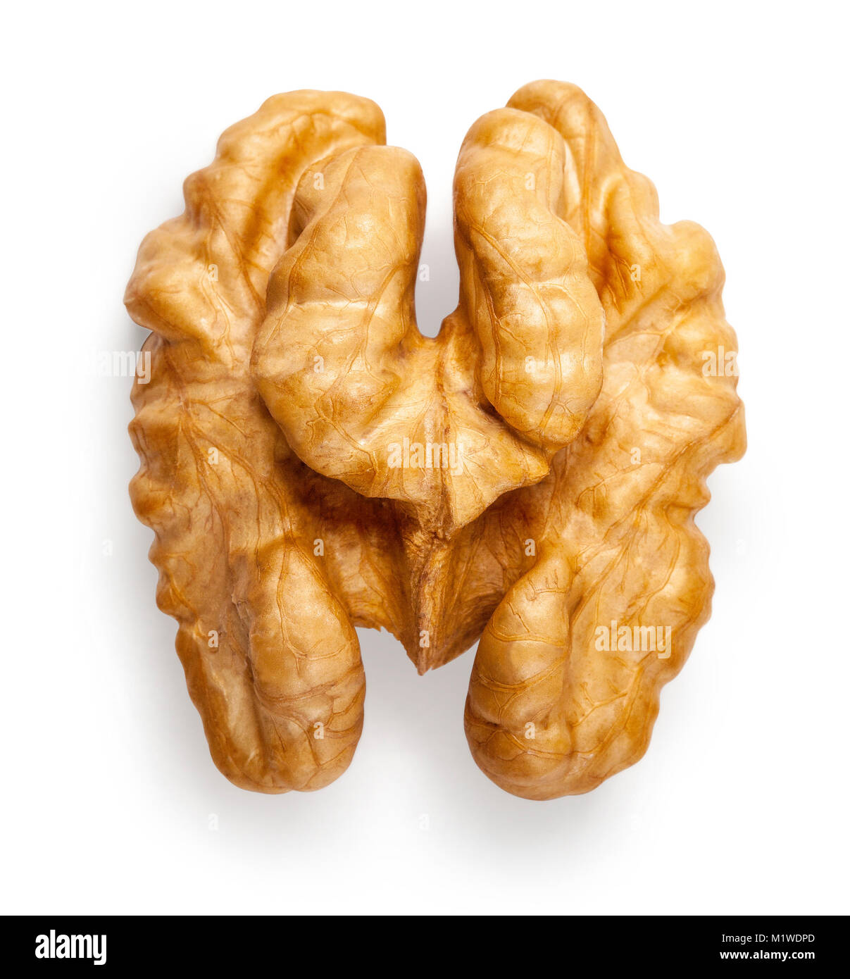 Kernel walnut isolated on the white background closeup. with clipping ...