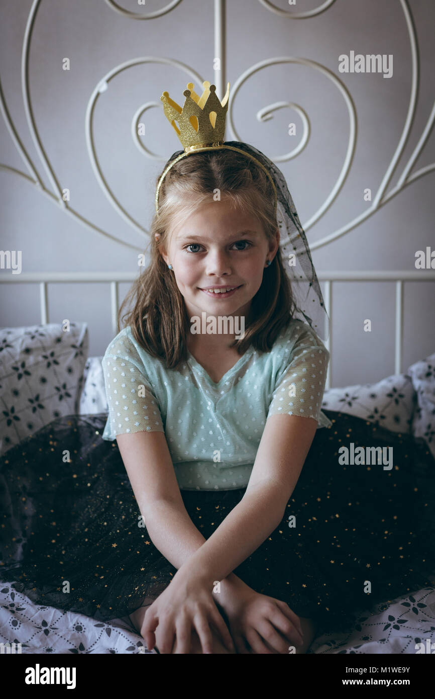 Girl crown on head hi-res stock photography and images - Alamy