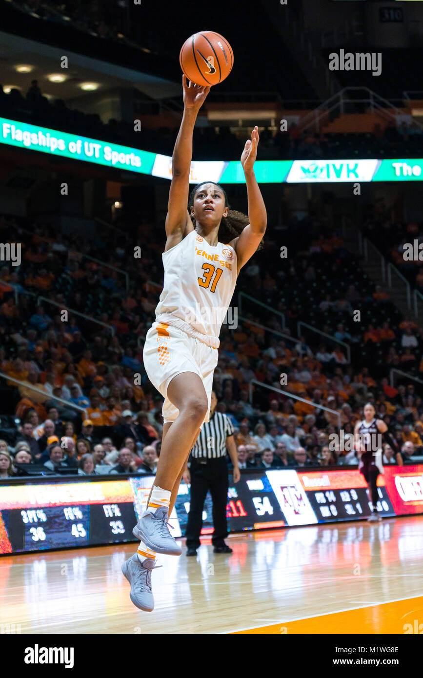 February 1, 2018: Jaime Nared #31 of the Tennessee Lady Volunteers ...