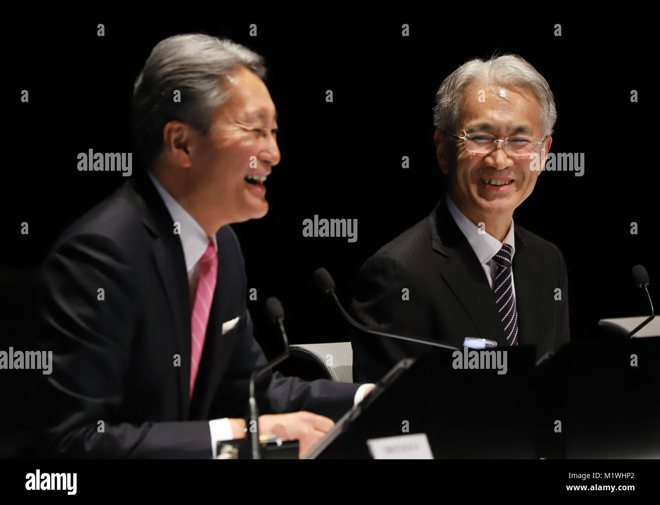 Tokyo, Japan. 2nd Feb, 2018. Japan's electronics giant Sony CFO ...