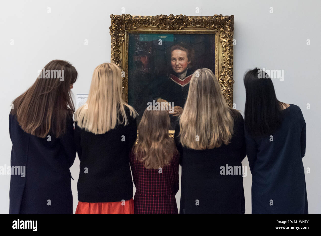 London, UK. 2nd Feb, 2018. Staff members, joined by Stella Cartwright ...