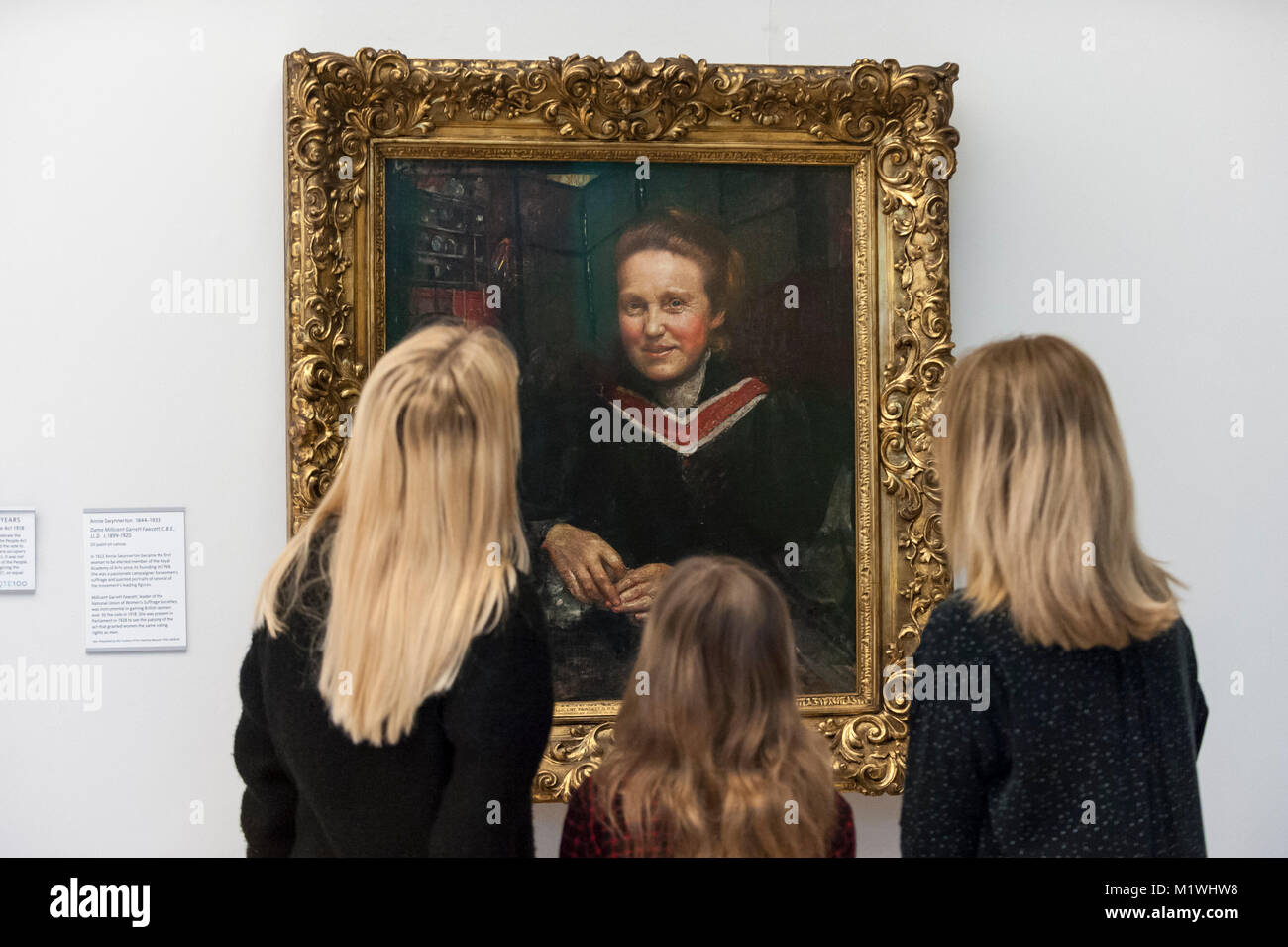 London, UK. 2nd Feb, 2018. Staff members, joined by Stella Cartwright ...