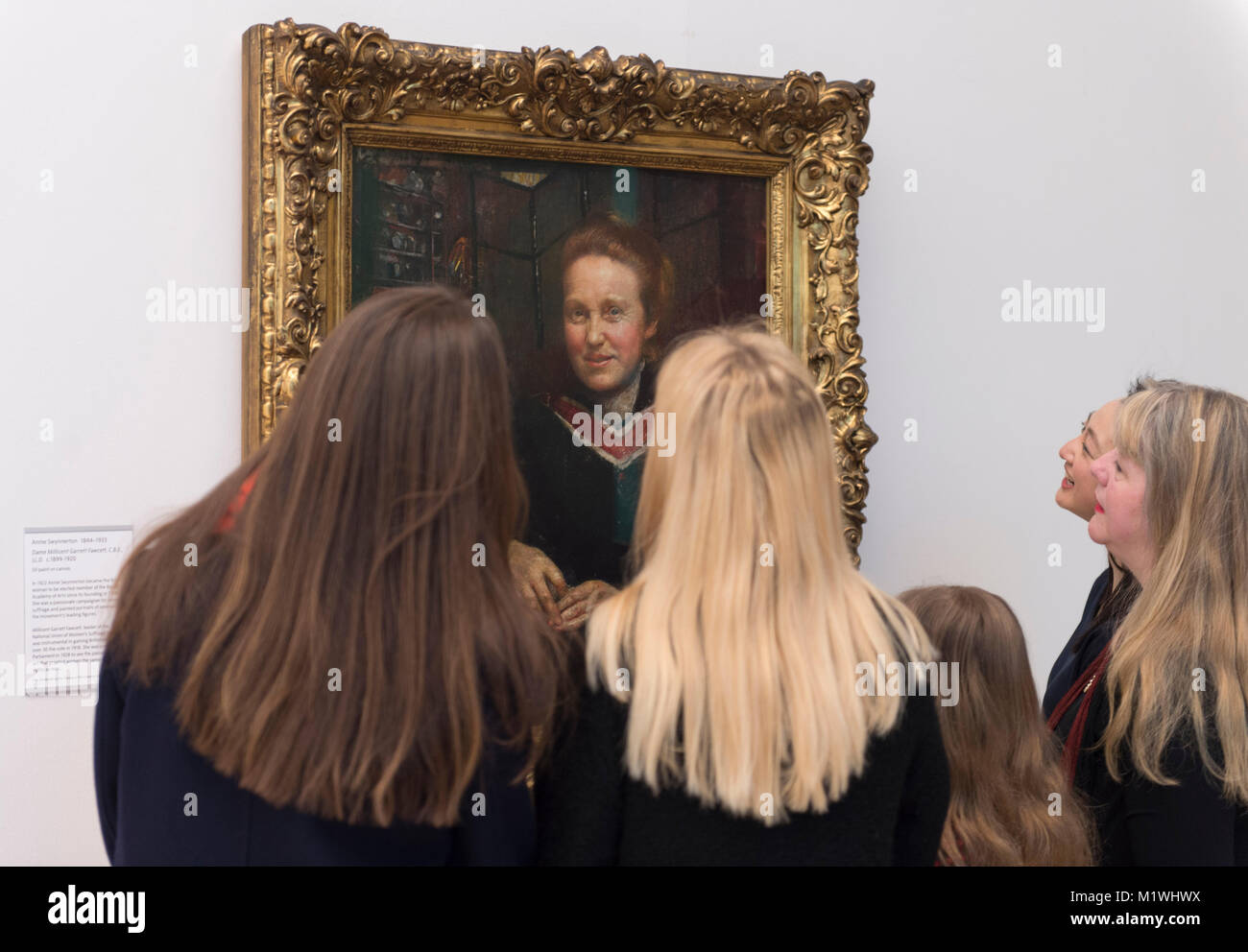 London, UK. 2nd Feb, 2018. Annie Swynnerton’s portrait of Millicent ...