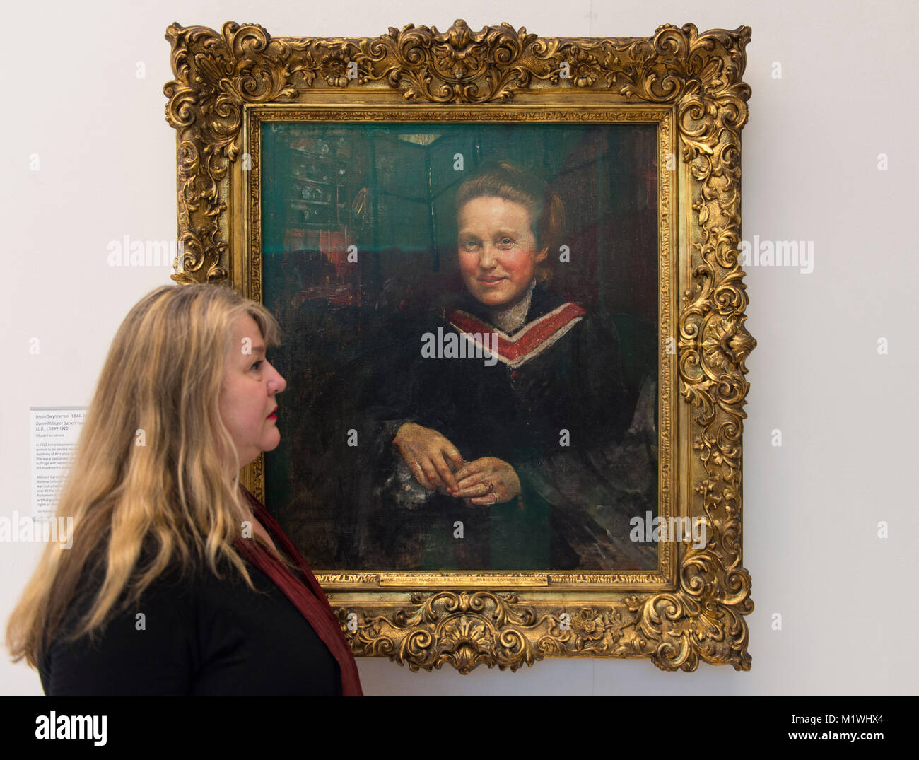 London, UK. 2nd Feb, 2018. Annie Swynnerton’s portrait of Millicent ...