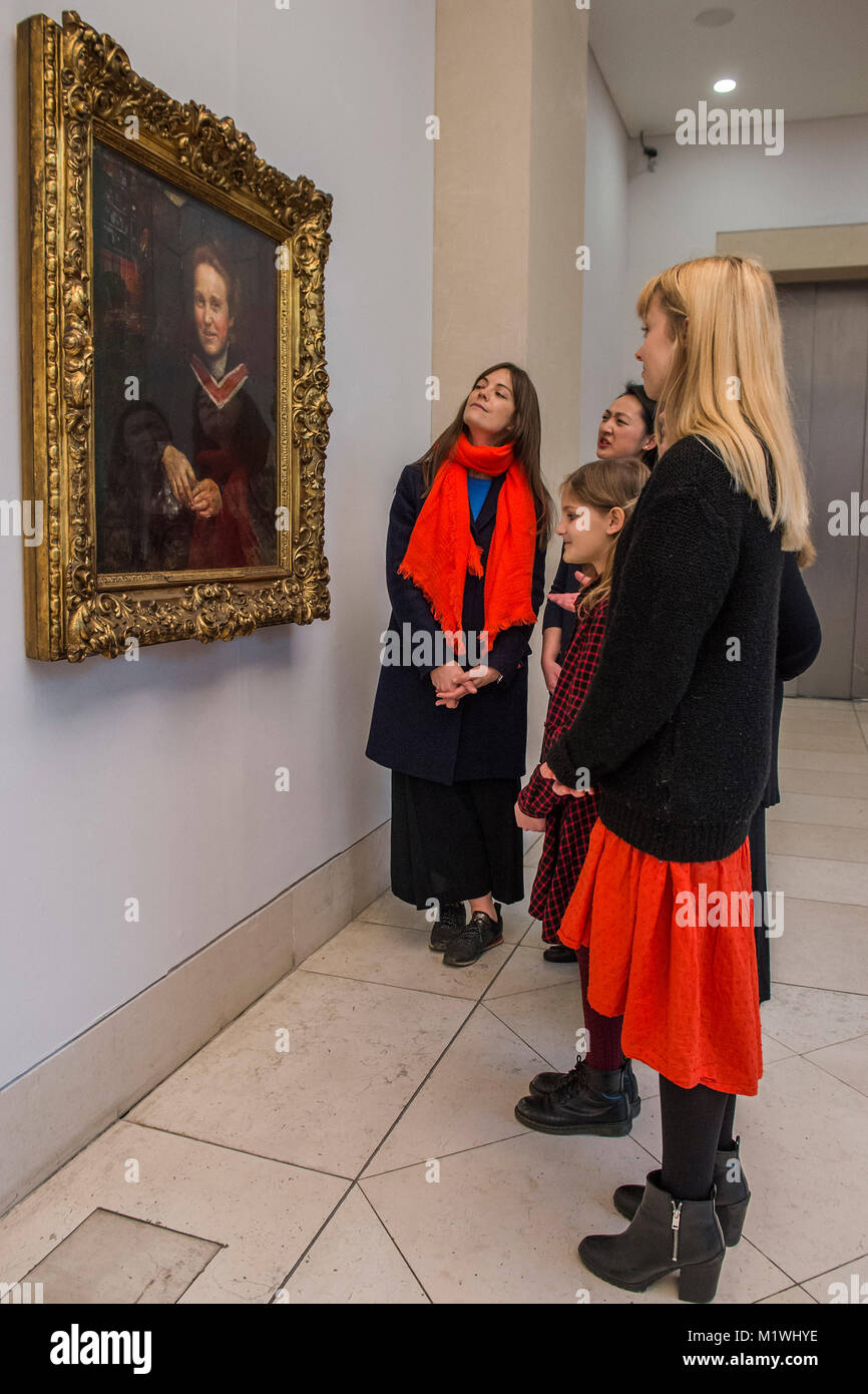 London, UK. 2nd Feb, 2018. Tate staff show Stella Cartwright, aged 9 ...