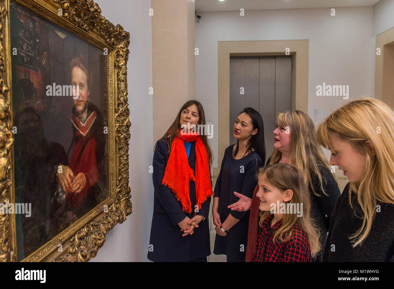 London, UK. 2nd Feb, 2018. Tate staff show Stella Cartwright, aged 9 ...