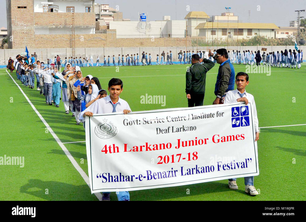 Students of various schools take part in various games competition ...