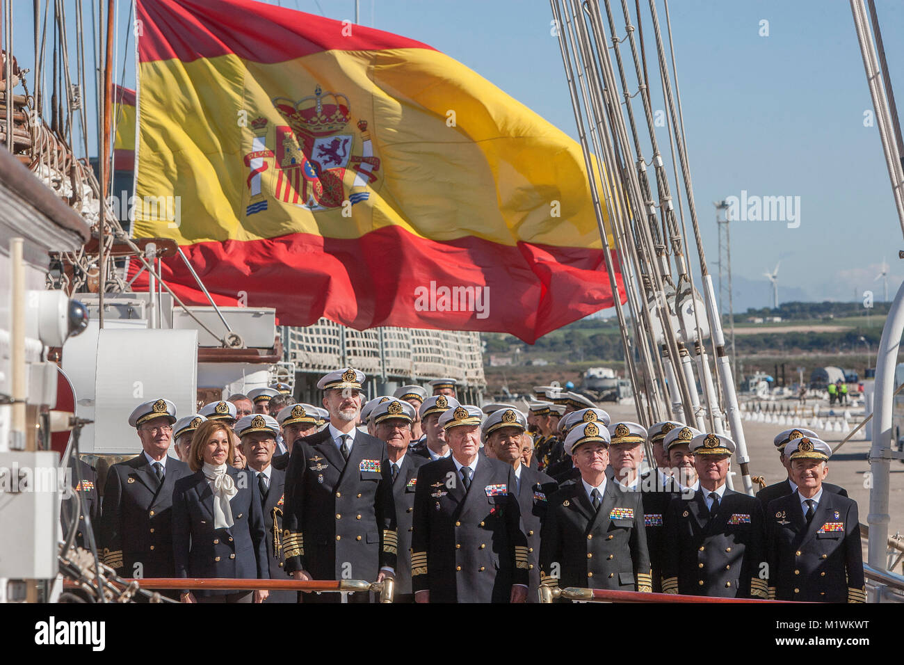 King felipe vi with father hi-res stock photography and images - Alamy