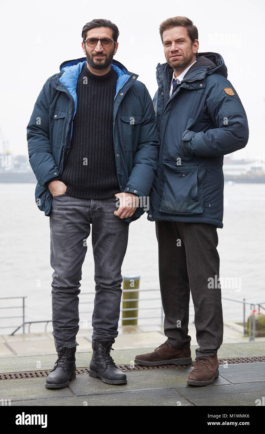 The Lebanese-Swedish actor Fares Fares (L) and the Danish actor Nikolaj ...