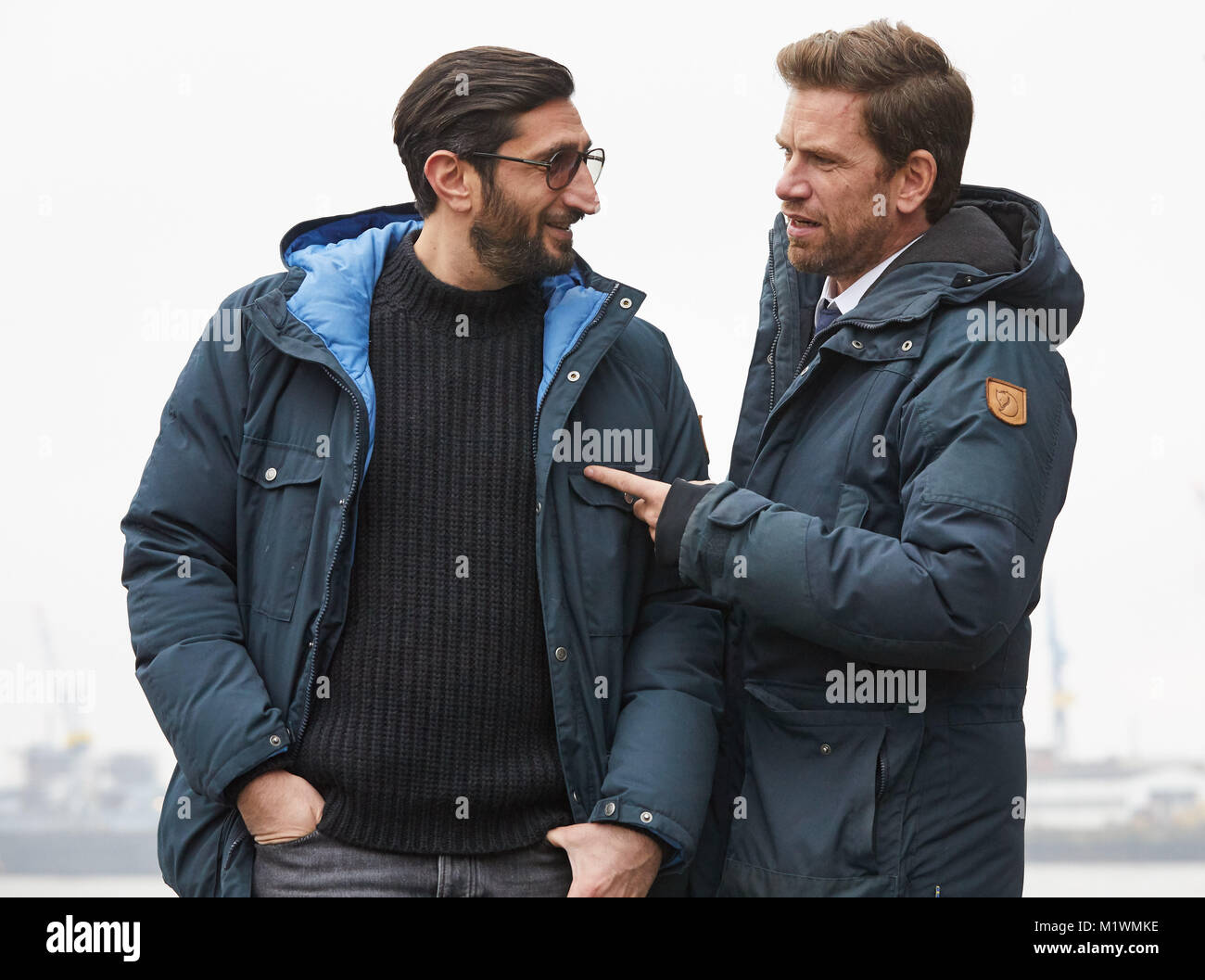 The Lebanese-Swedish actor Fares Fares (L) and the Danish actor Nikolaj ...