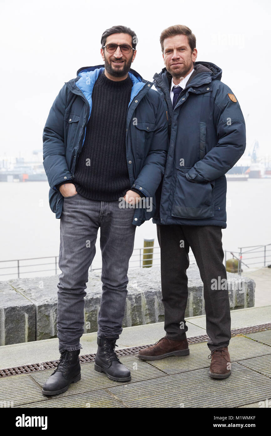 The Lebanese-Swedish actor Fares Fares (L) and the Danish actor Nikolaj ...