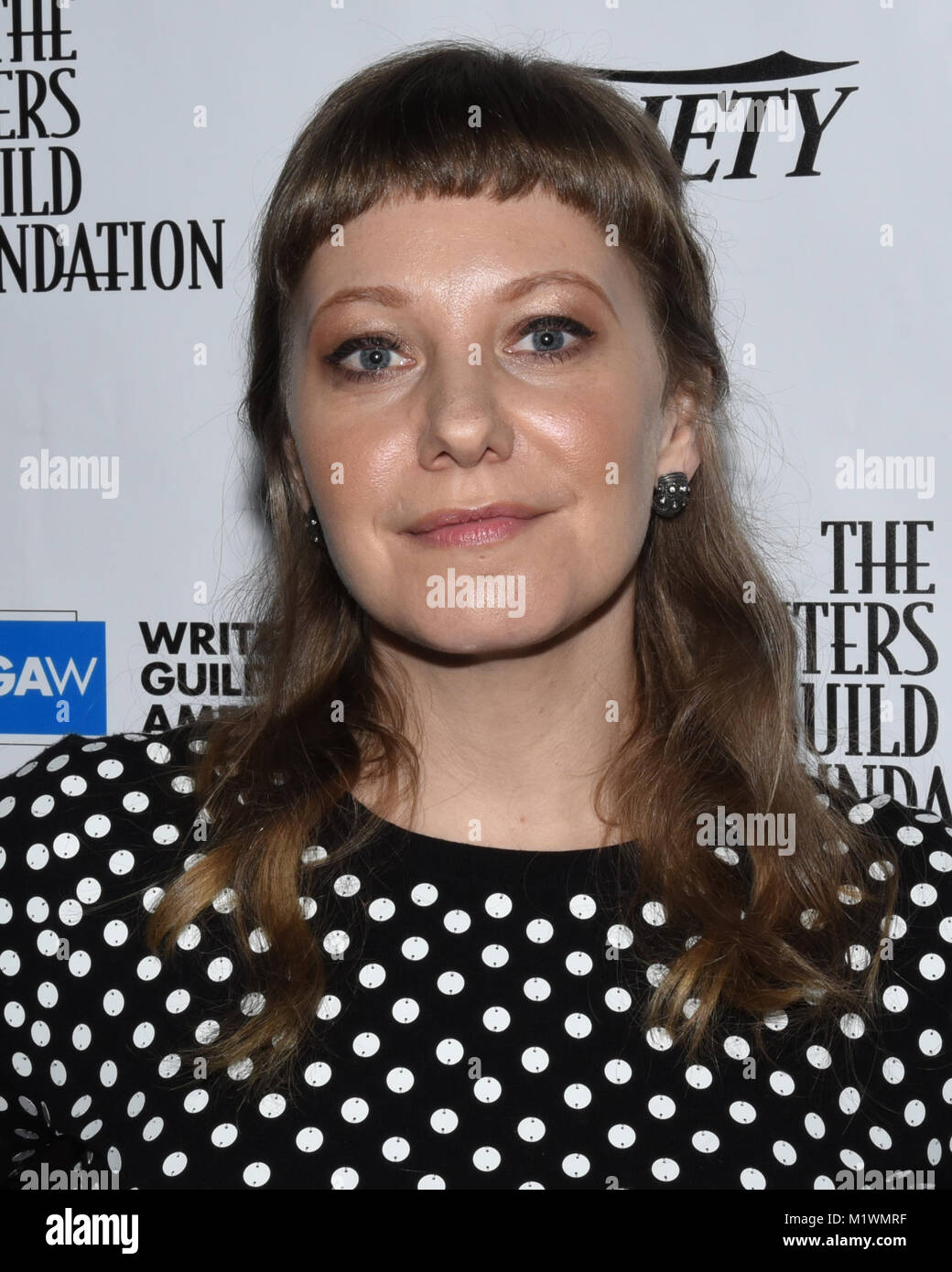 Los Angeles, California, USA. 1st Feb, 2018. EMILY V. GORDON arrives at ...