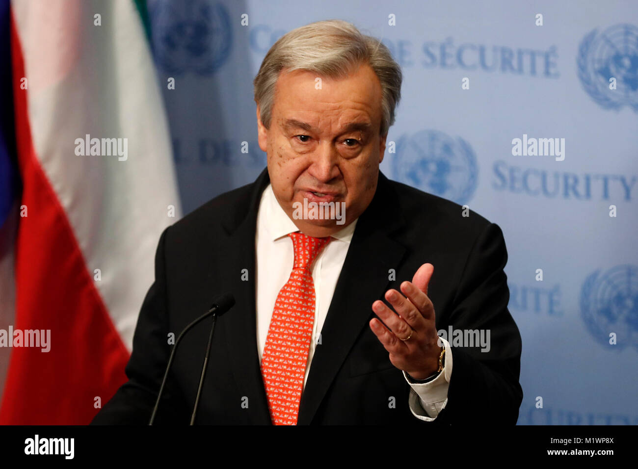 United Nations. 2nd Feb, 2018. United Nations Secretary-General Antonio ...