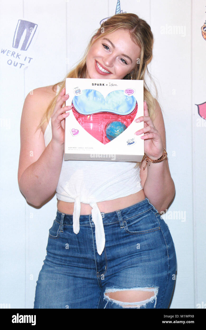 NEW YORK, NY February 2: Iskra Lawrence promoting Spark X Iskra at ...