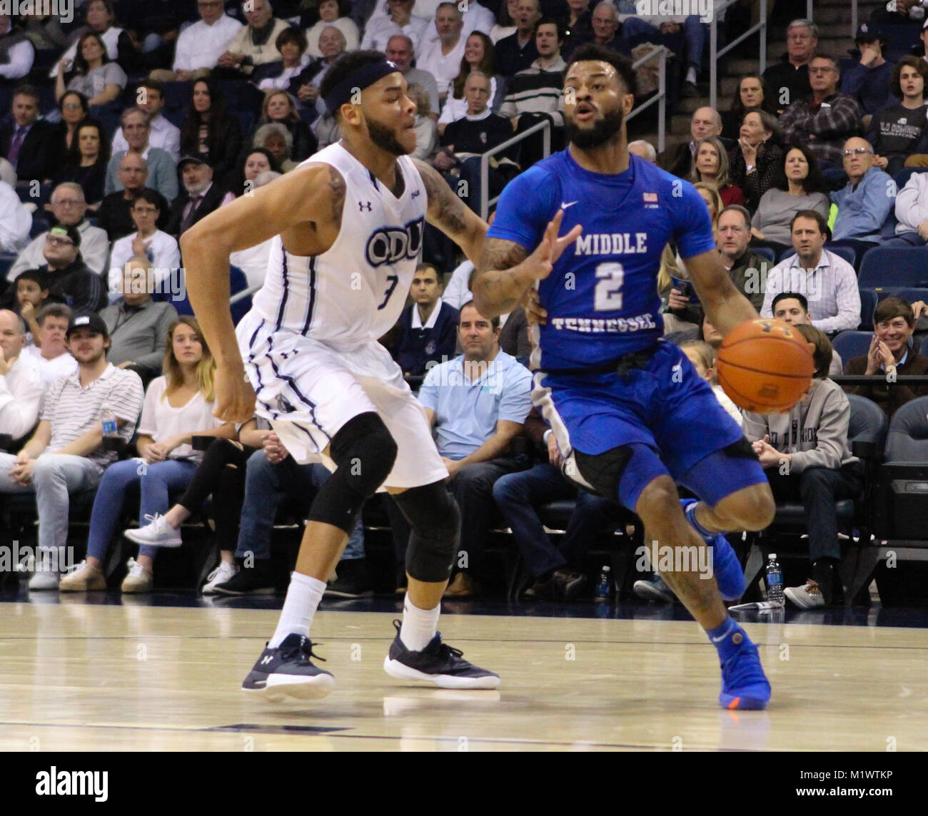 February 1, 2018 - Middle Tennessee Blue Raiders guard Antwain Johnson ...