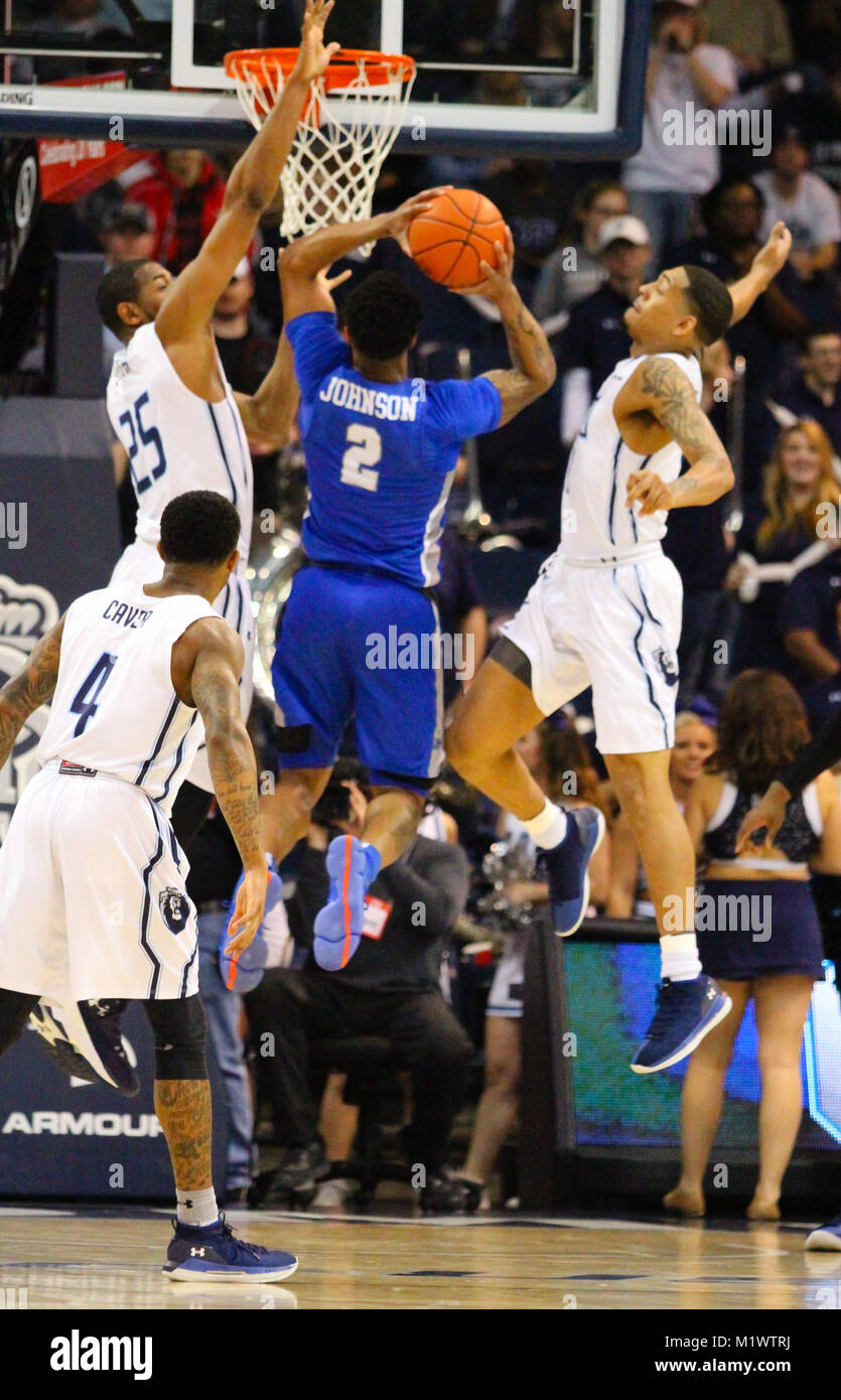 February 1, 2018 - Middle Tennessee Blue Raiders guard Antwain Johnson ...