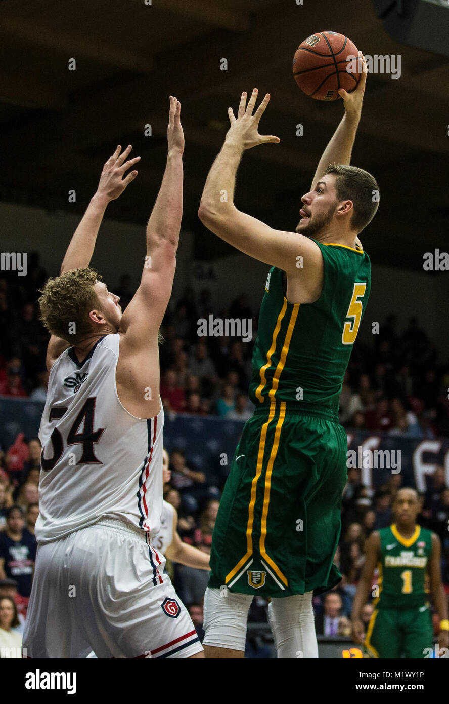 McKeon Pavilion Moraga Calif, USA. 01st Feb, 2018. U.S.A. San Francisco ...