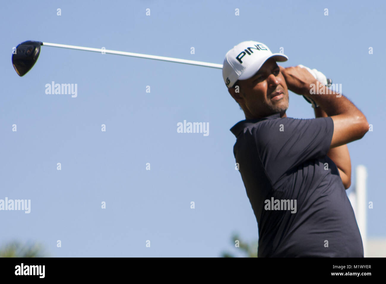 Shah Alam, Kuala Lumpur, Malaysia. 3rd Feb, 2018. Arjun Atwal is seen ...