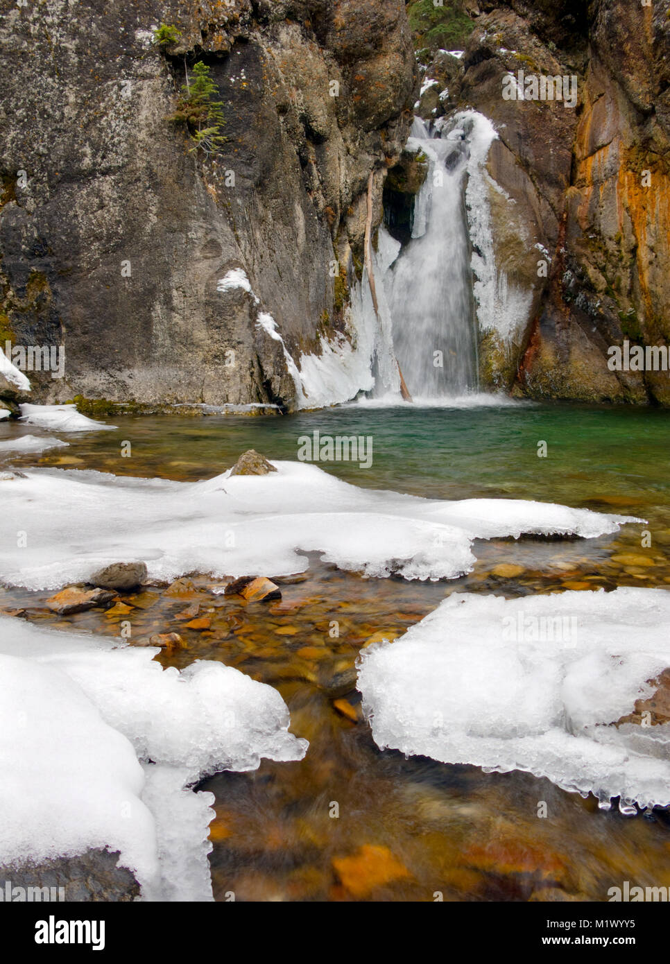 Kananaskis and canada waterfall hi-res stock photography and images - Alamy