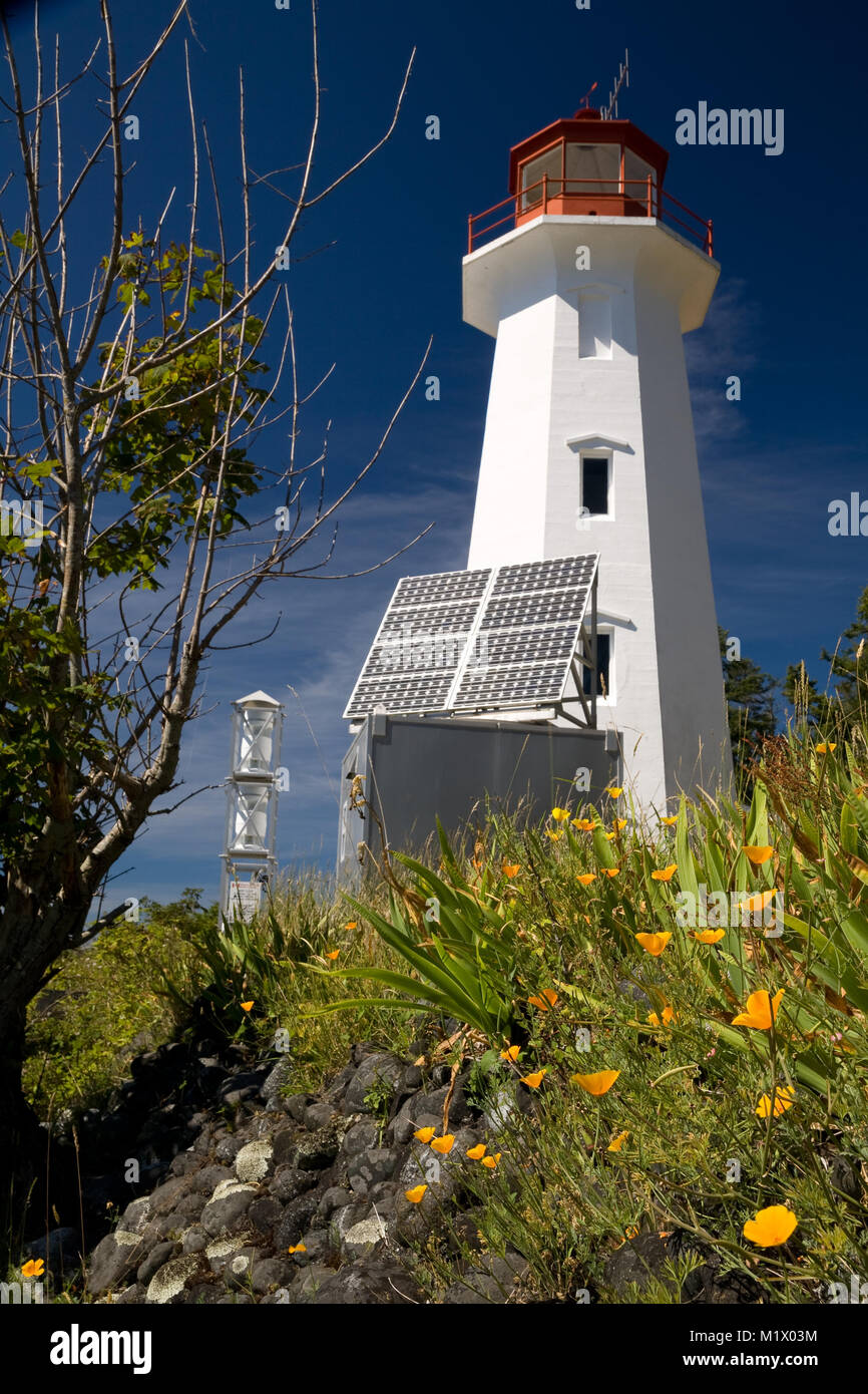 Lighthouse on Quadra Island, British Columbia, Canada Stock Photo - Alamy