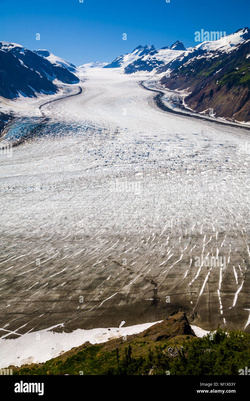 Overlooking the Salmon Glacier in British Columbia, Canada Stock Photo ...
