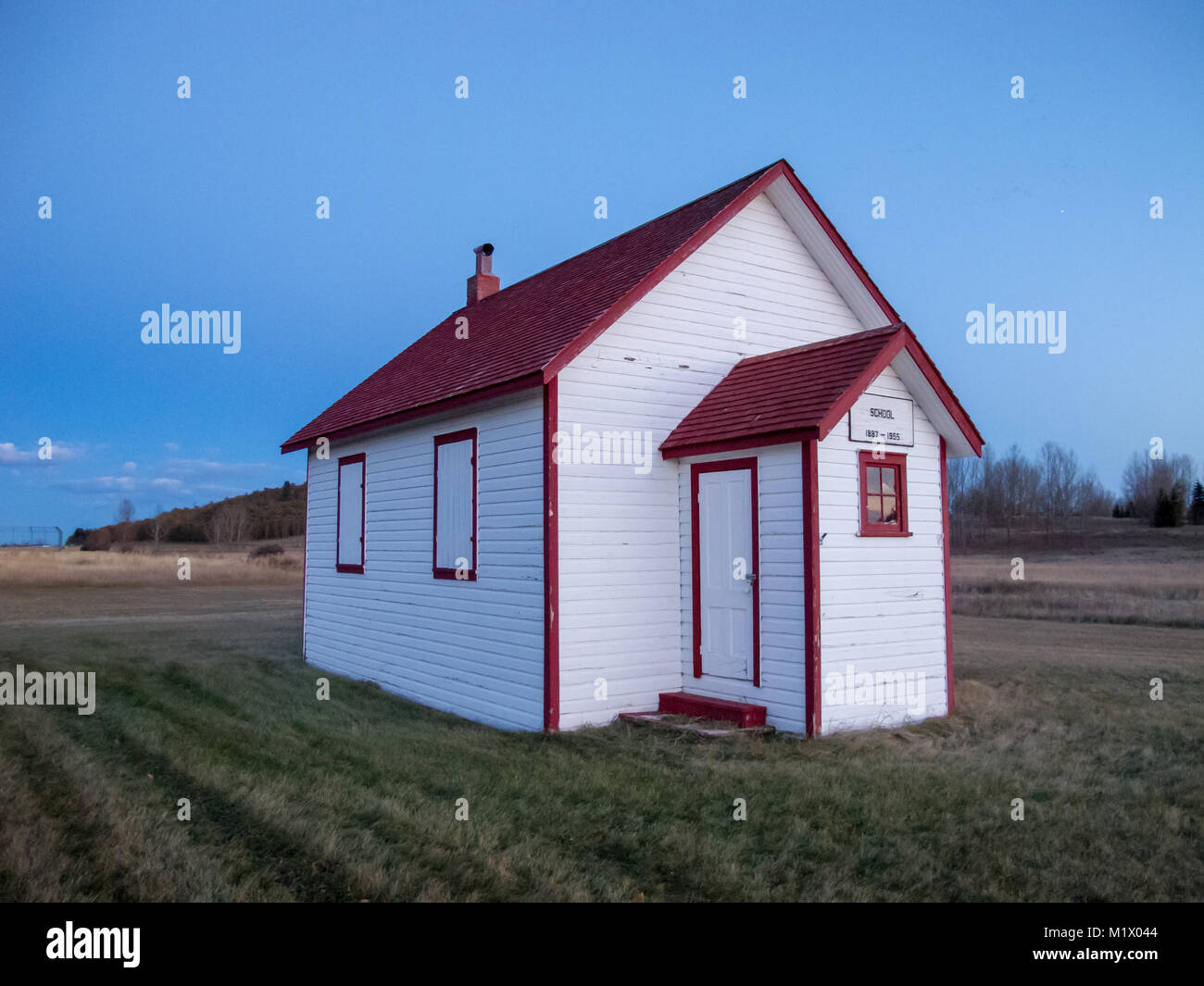Old one room school house, near Calgary, Canada Stock Photo - Alamy