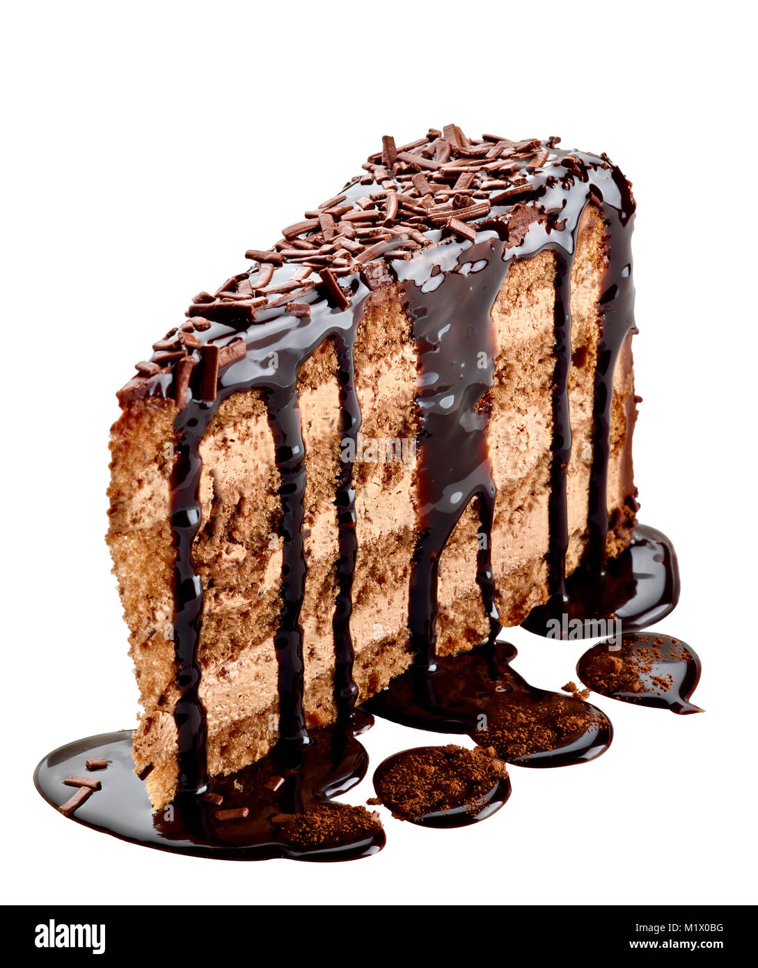 Close up cake with fork Cut Out Stock Images & Pictures - Alamy
