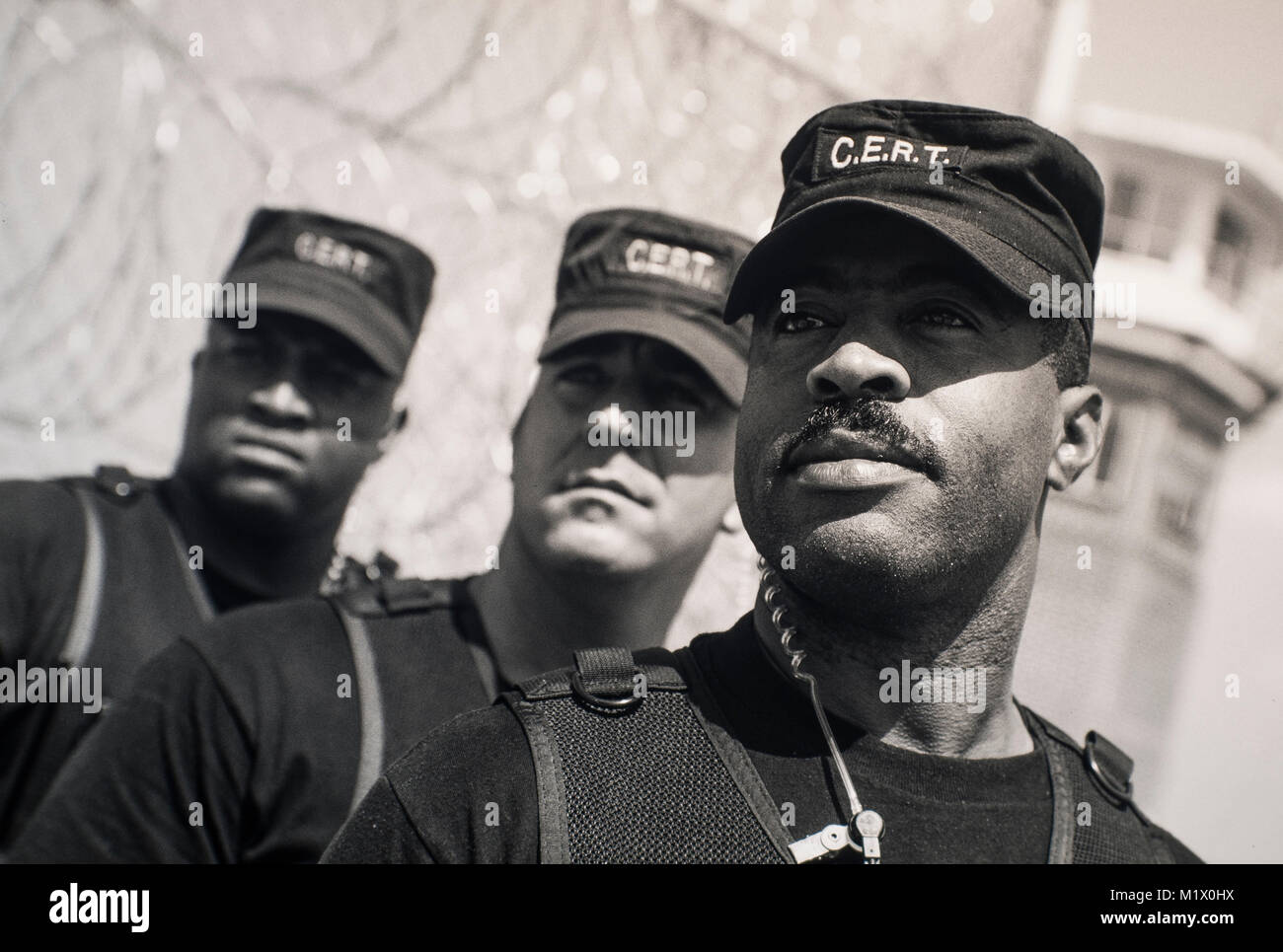 Elite CERT team prison guards inside a state prison in Georgia, USA ...