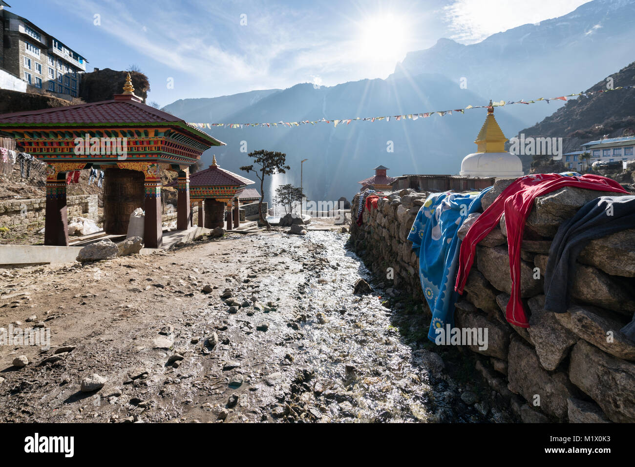 In the Namche Bazaar city, Nepal Stock Photo - Alamy