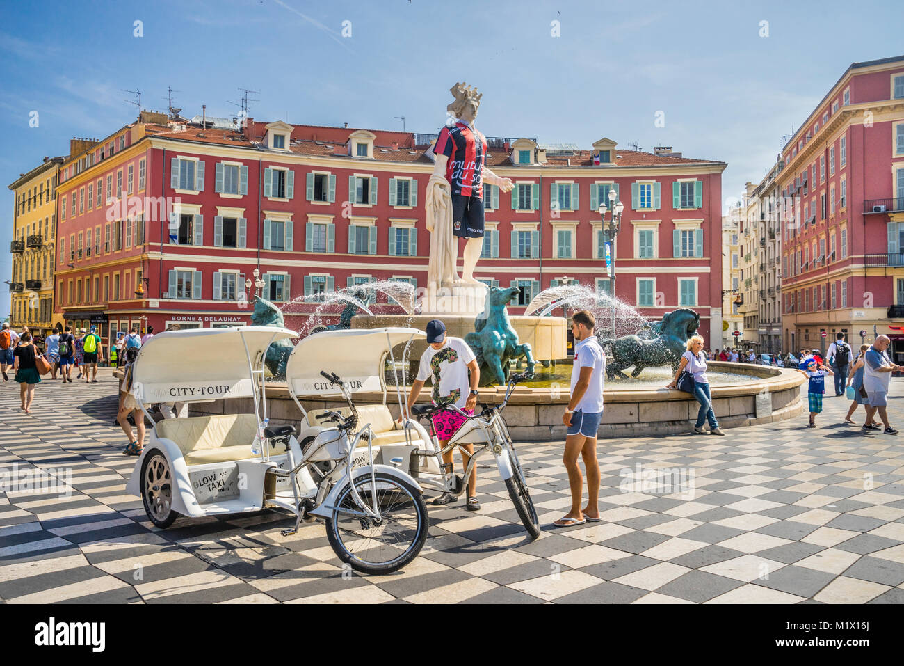 France, Alpes-Maritimes department, Côte d'Azur, Nice, Fontaine du ...
