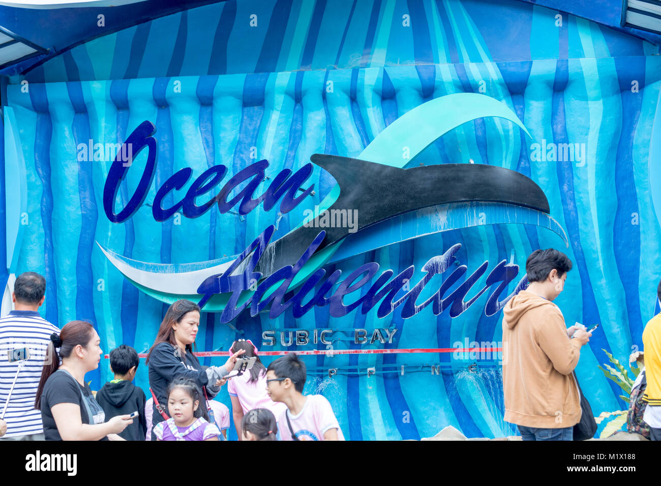 SUBIC BAY, MANILA, PHILIPPINES : JAN 28, 2018 - Entrance view of Ocean ...