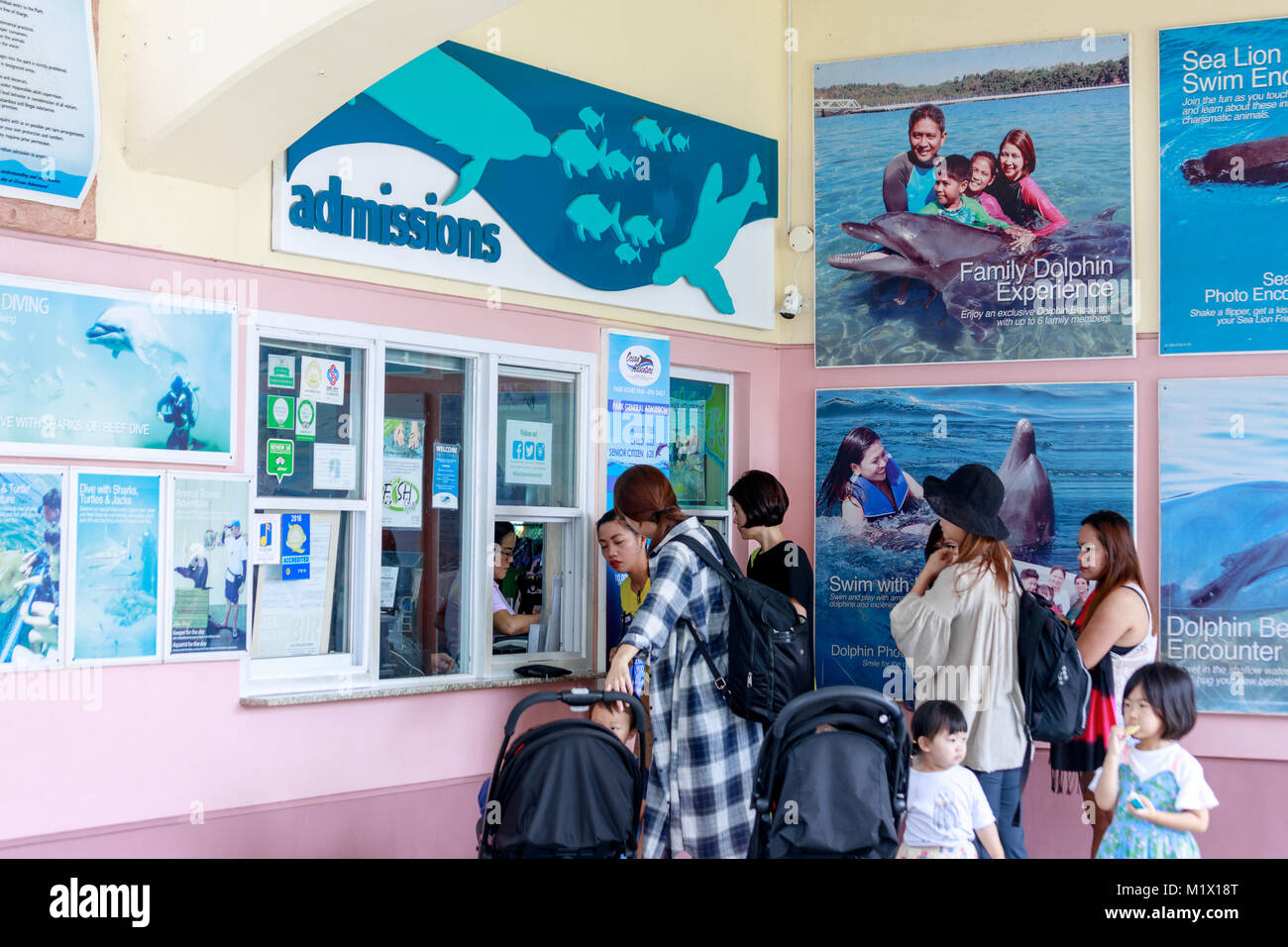 SUBIC BAY, MANILA, PHILIPPINES : JAN 28, 2018 - Entrance view of Ocean ...
