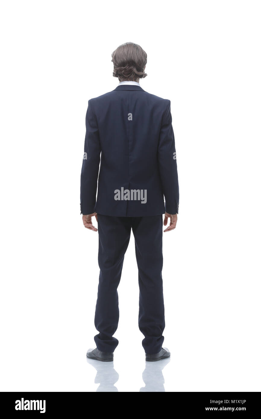 rear view.a modern businessman Stock Photo - Alamy