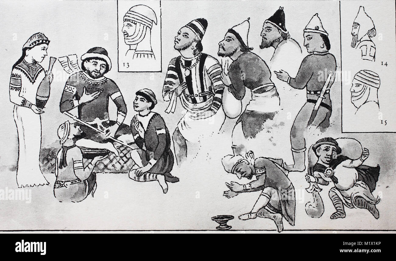 Clothes fashion in Persia around 600 AD, Persians in the time of Khosru ...