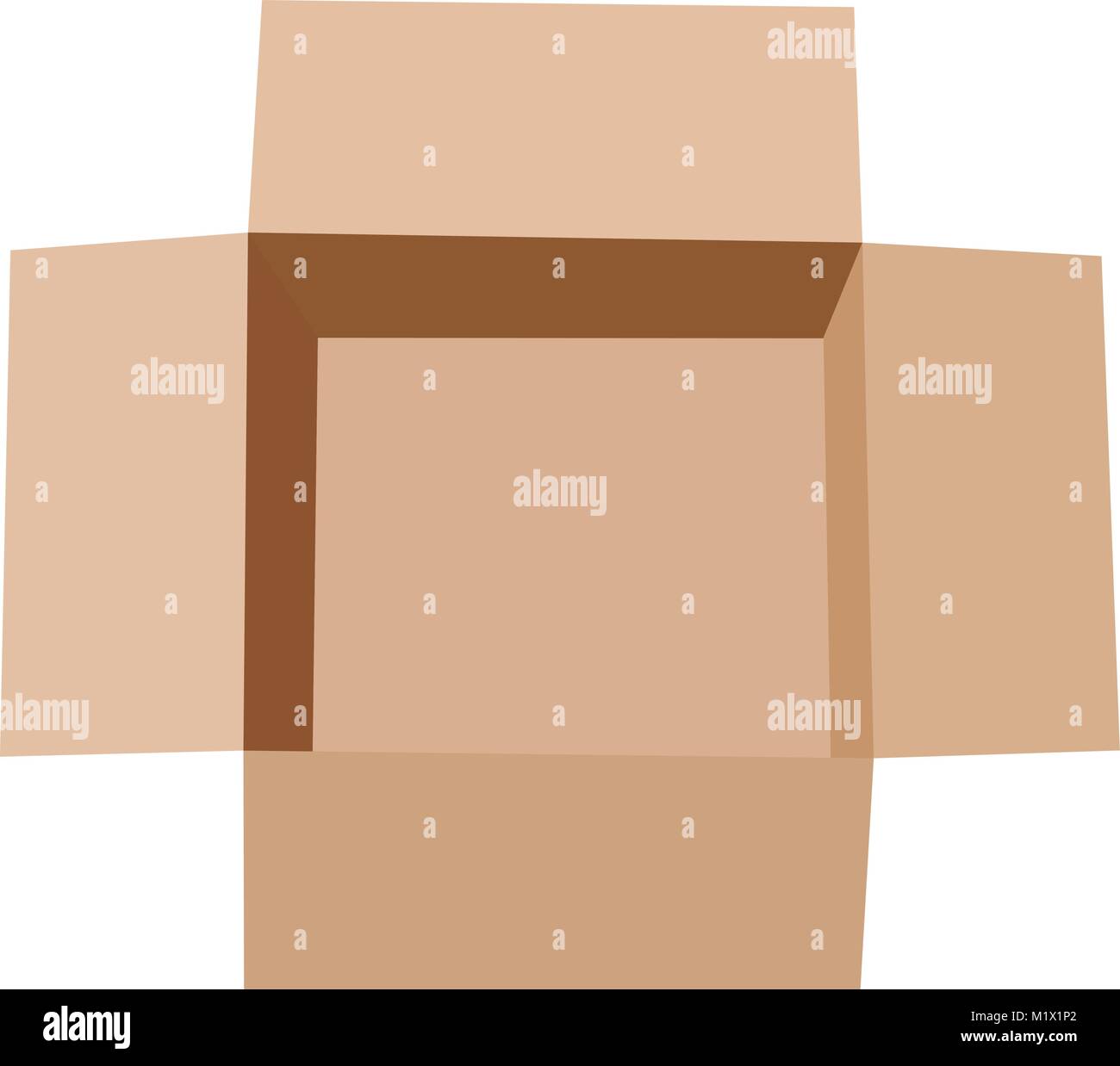 Open flat box Stock Vector Image & Art - Alamy