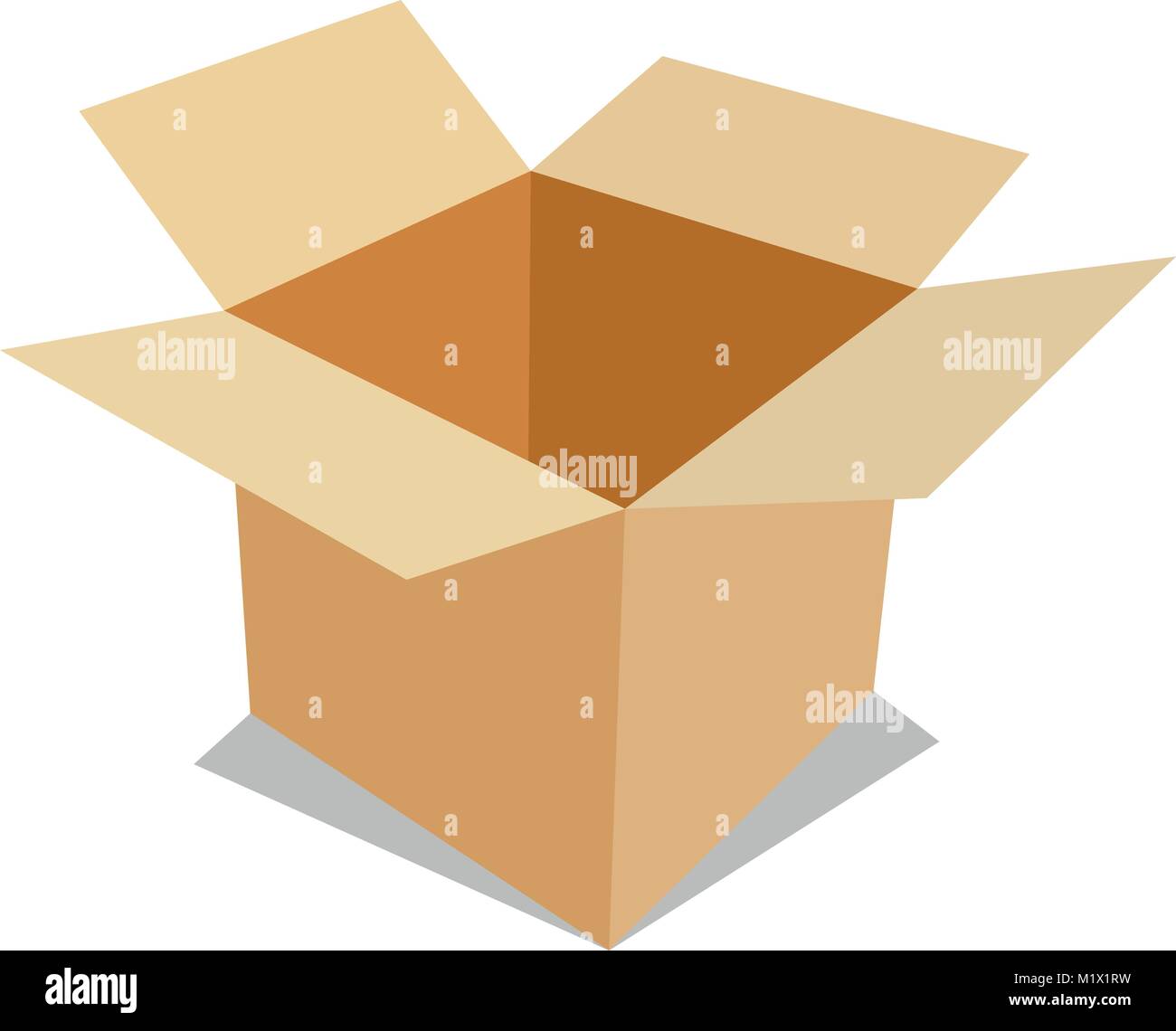 Open flat box Stock Vector Image & Art - Alamy