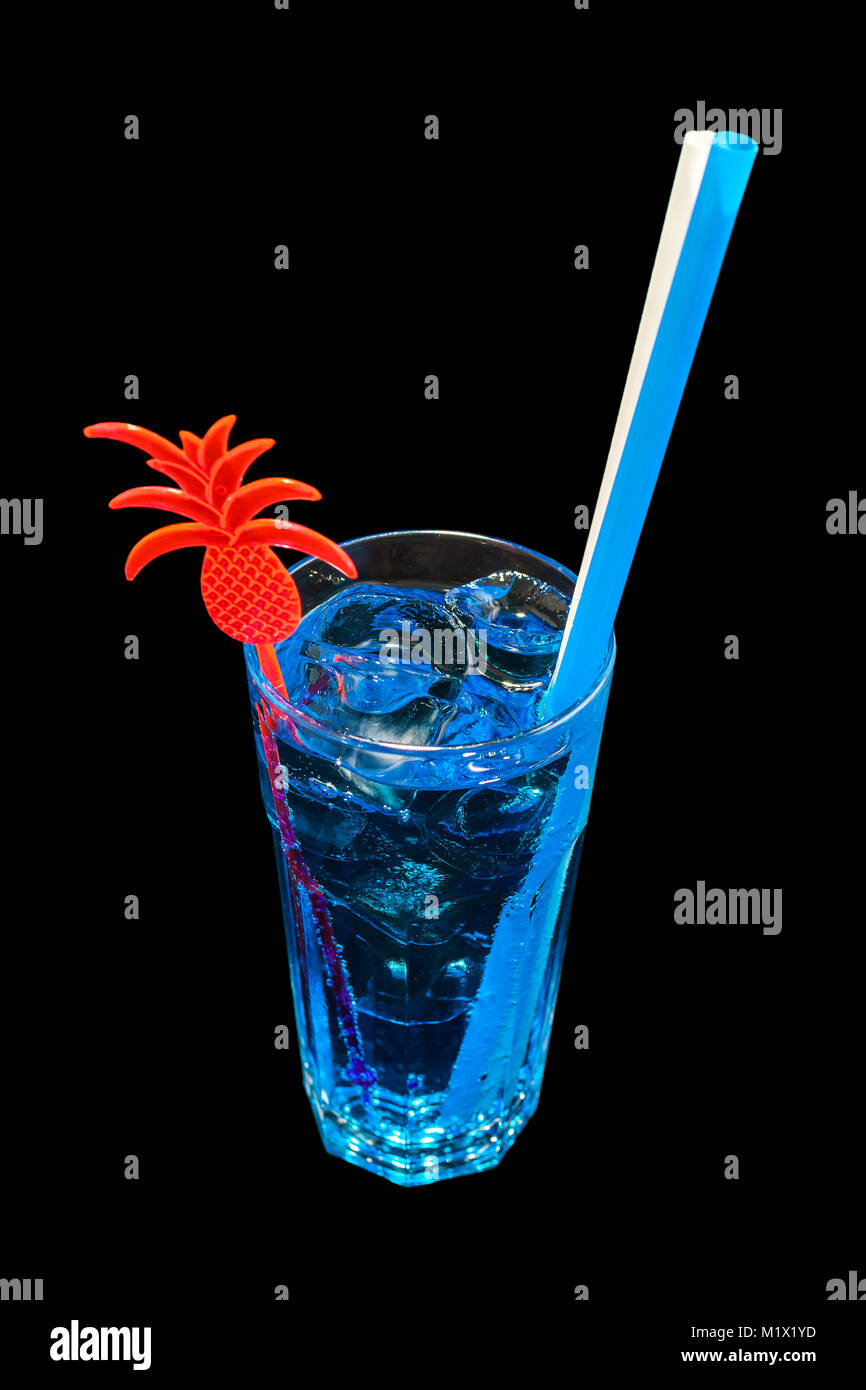 soft drink on a black background Stock Photo - Alamy