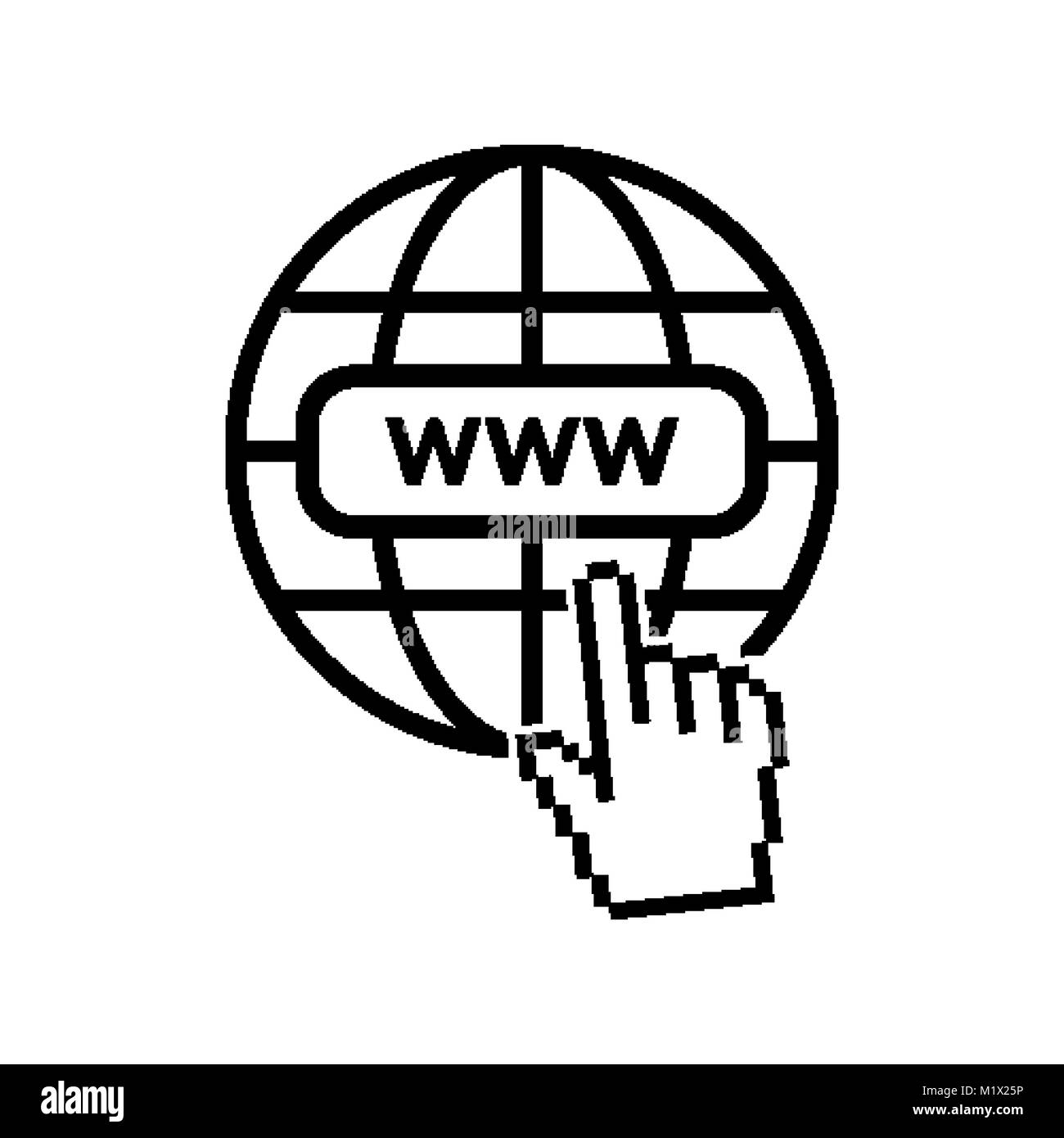 Old mouse cursor Stock Vector Images - Alamy