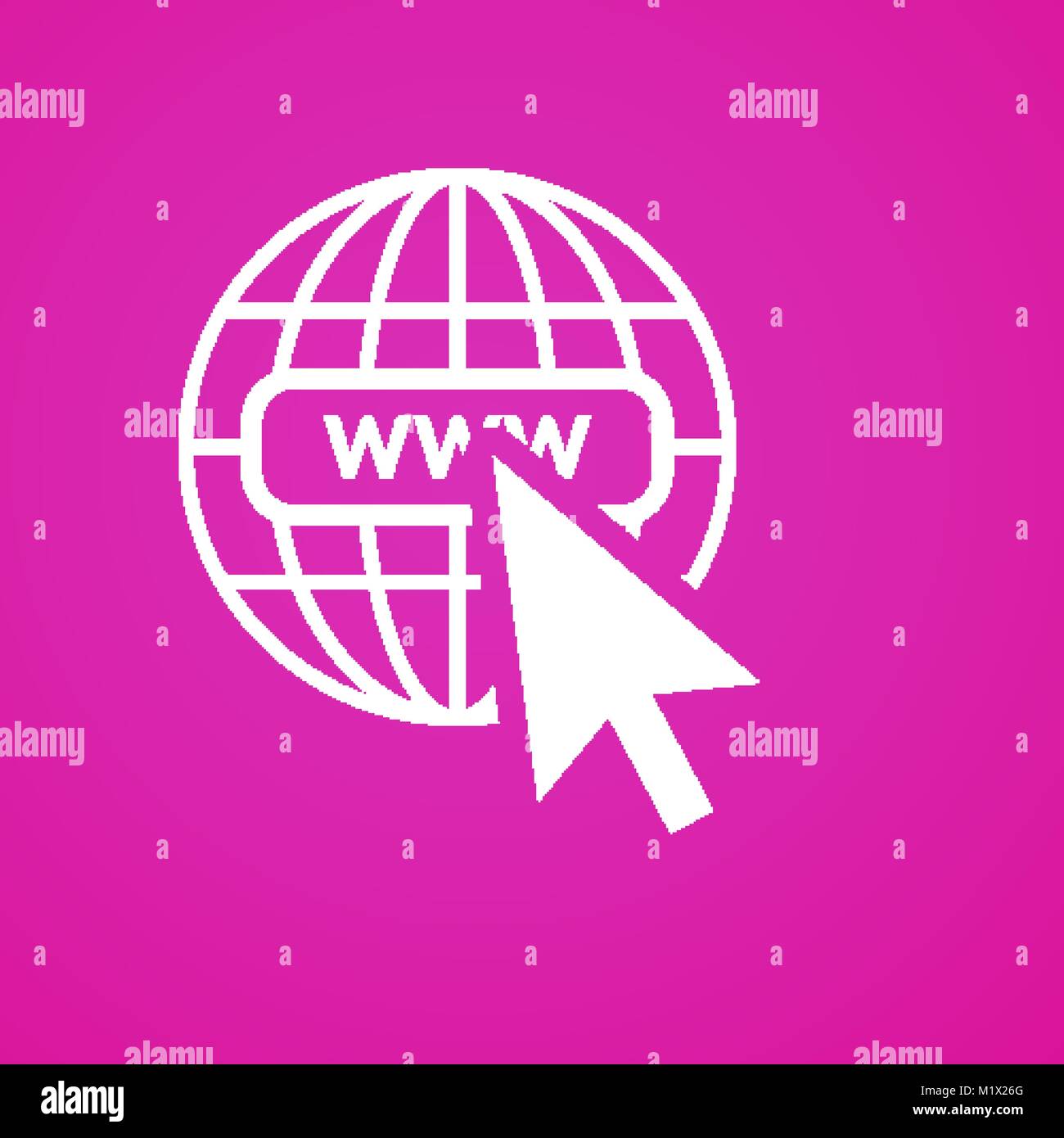 www internet icon favicon with arrow mouse cursor Stock Vector Image ...