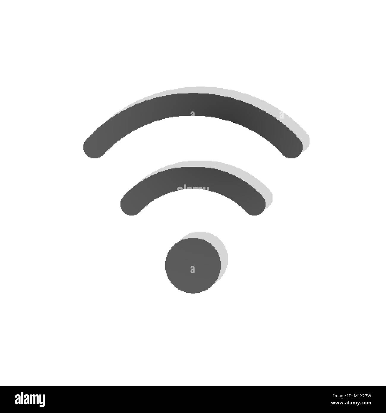 Wireless connection icon. Modern cordless lan sign Stock Vector Image ...
