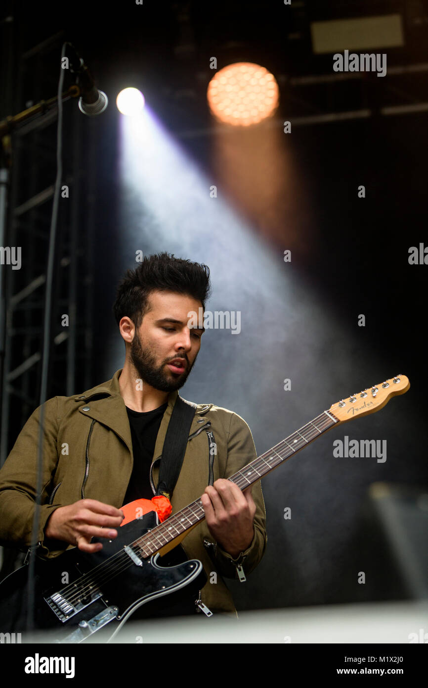 The English alternative rock band Nothing but Thieves performs a live ...