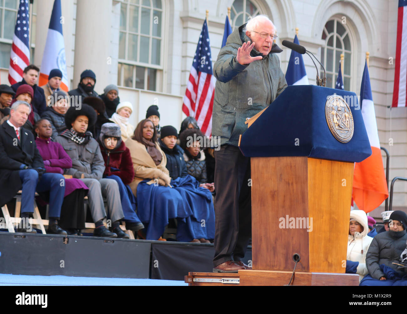 The 2018 Inaugural Ceremony for New York Mayor Bill de Blasio where the ...