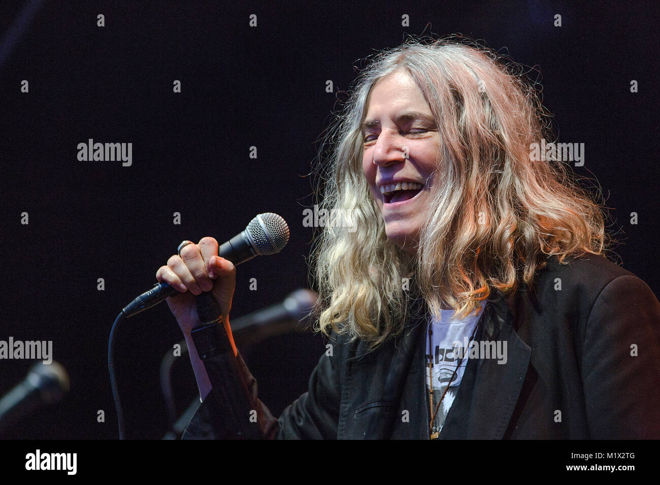 The American singer, songwriter and poet Patti Smith performs a live ...
