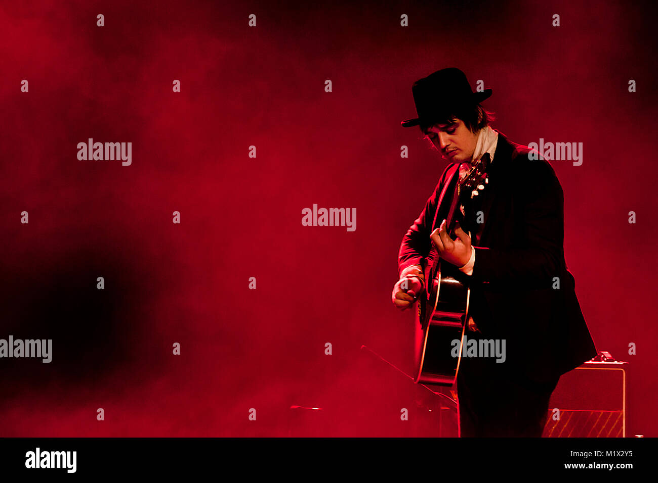 The English singer, songwriter and musician Pete Doherty performs a ...