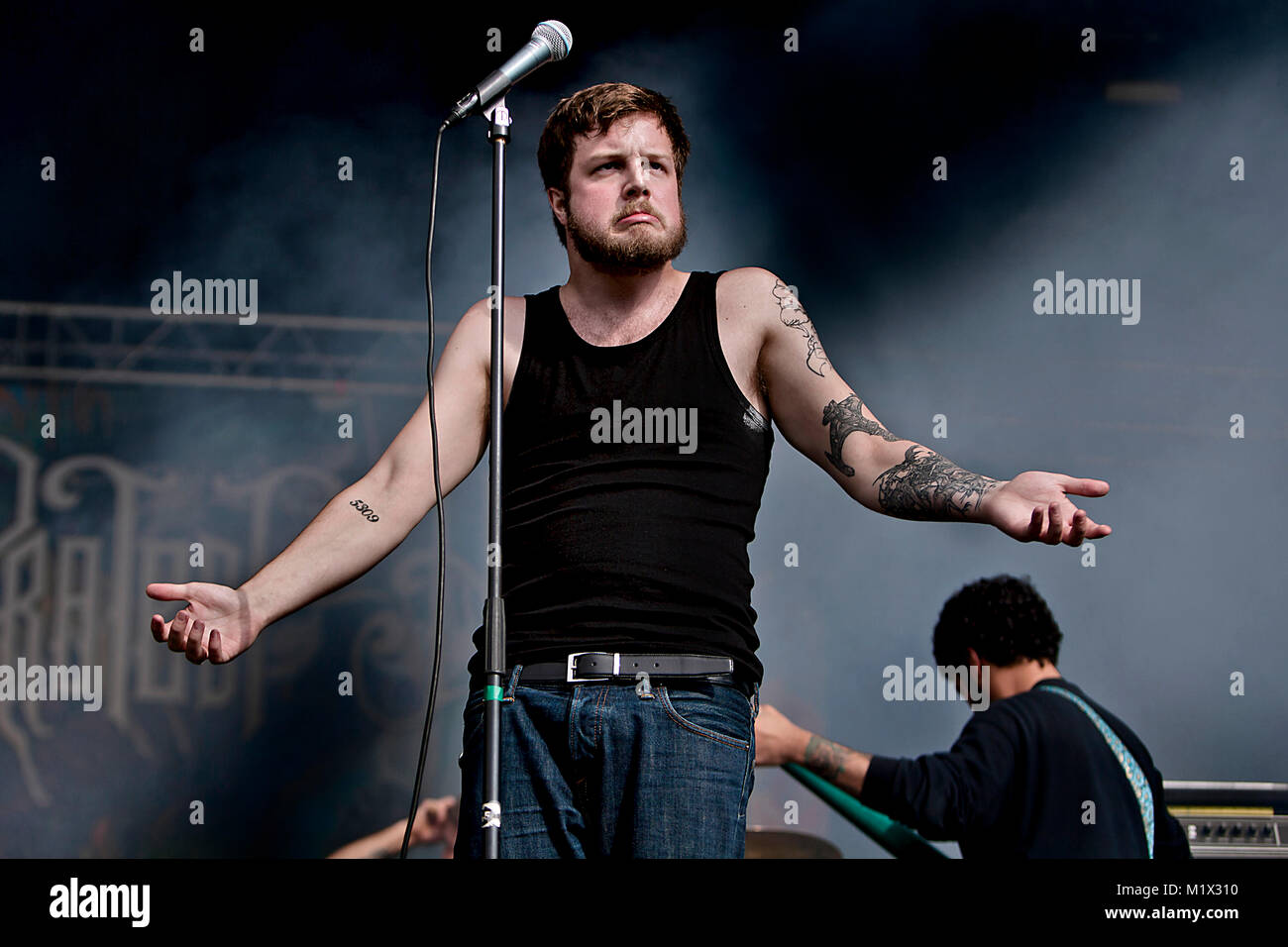 The Canadian metal band Protest the Hero performs a live concert at ...